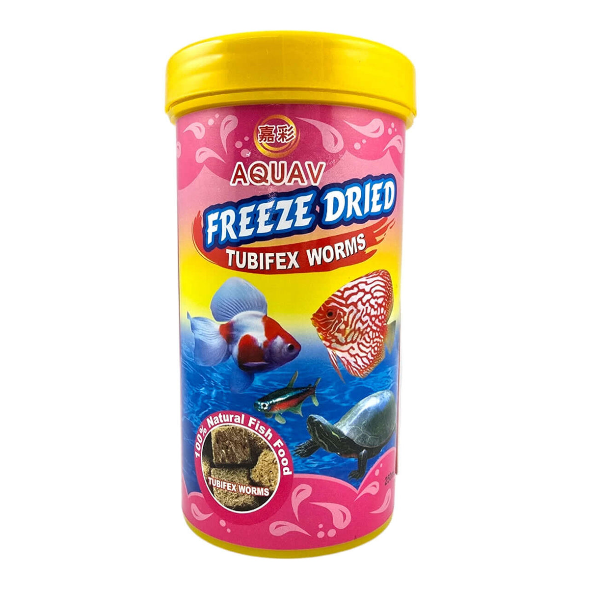 AQUAV Freeze Dried Tubifex Worms for Vibrant Fish