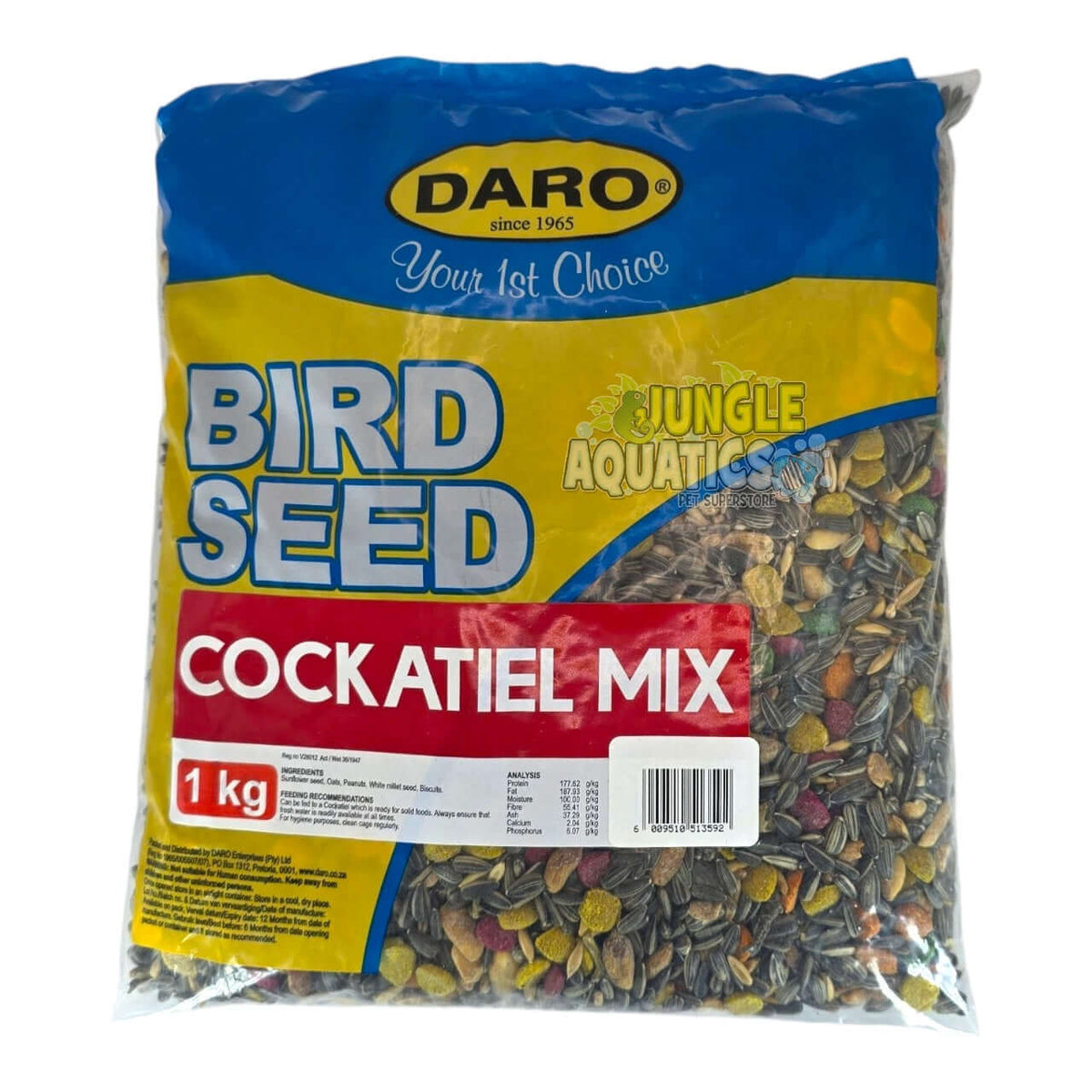 Daro Cockatiel & Parakeet Food 1kg - Premium Bird Blend
