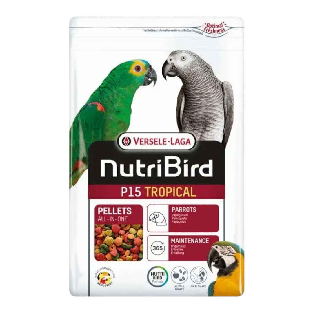 Nutribird P15 Tropical Maintenance Pellets 1kg - Best Fit