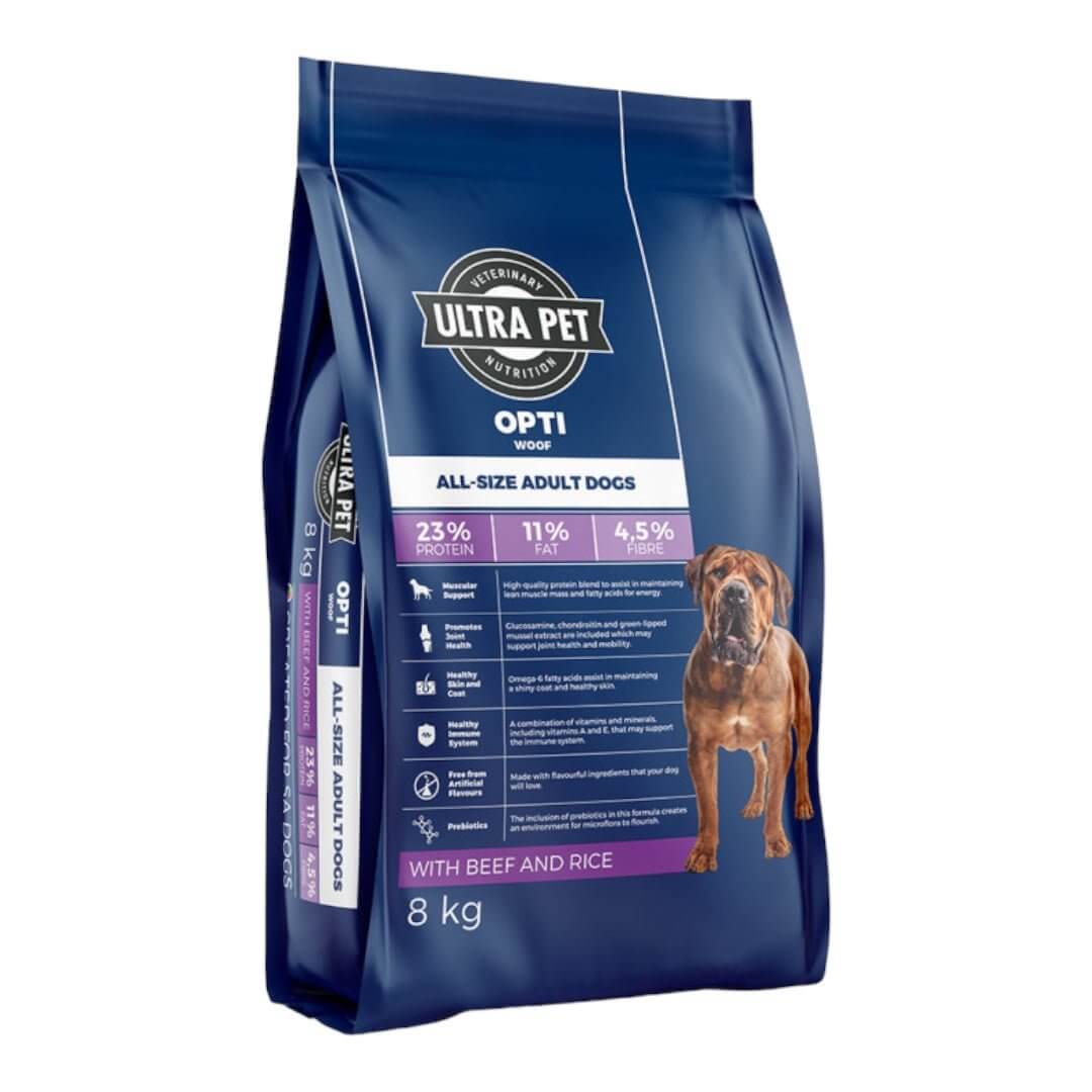 Ultra Dog Optiwoof Adult Dog Food - Beef & Rice