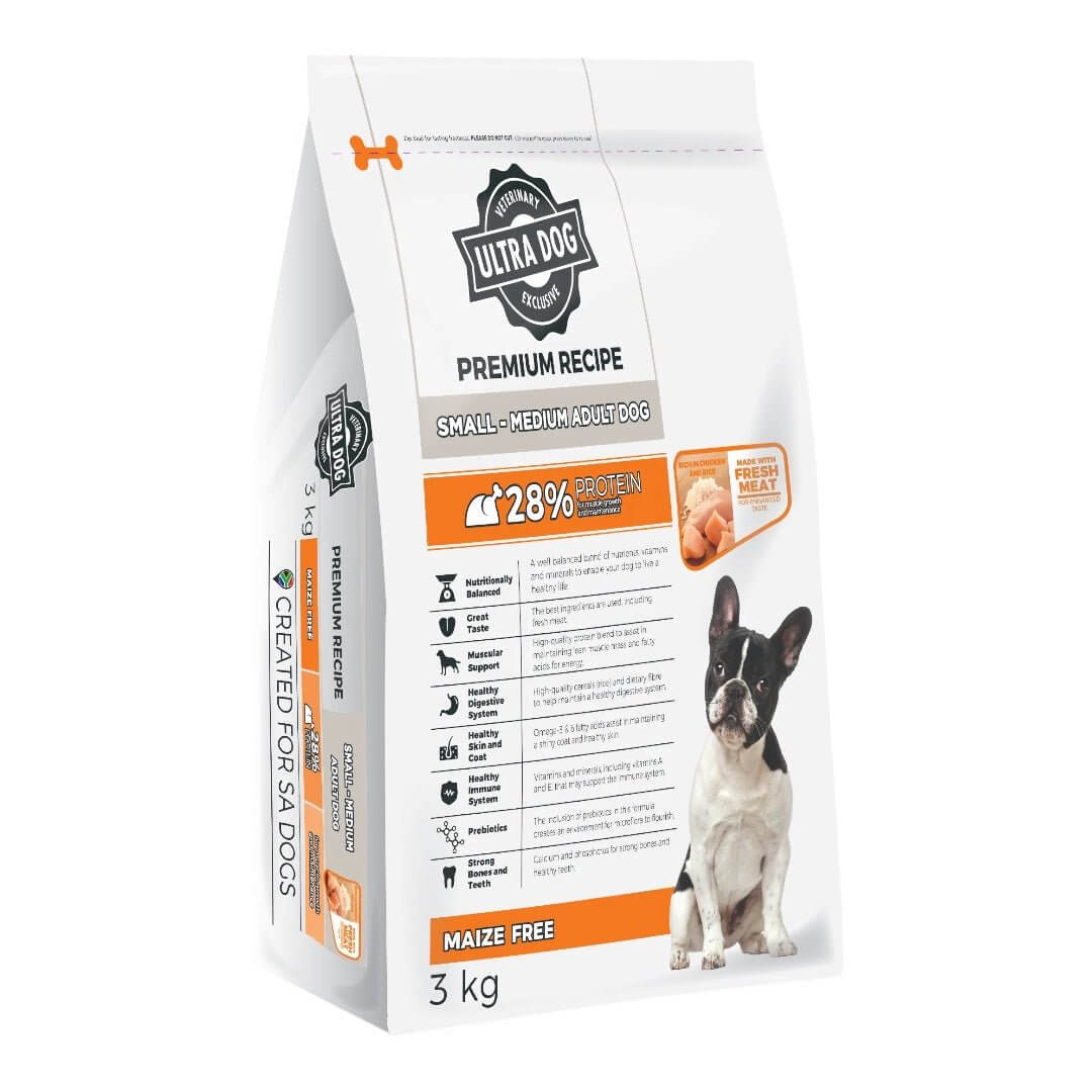 Ultra Dog Premium 3kg for Small to Medium Adults