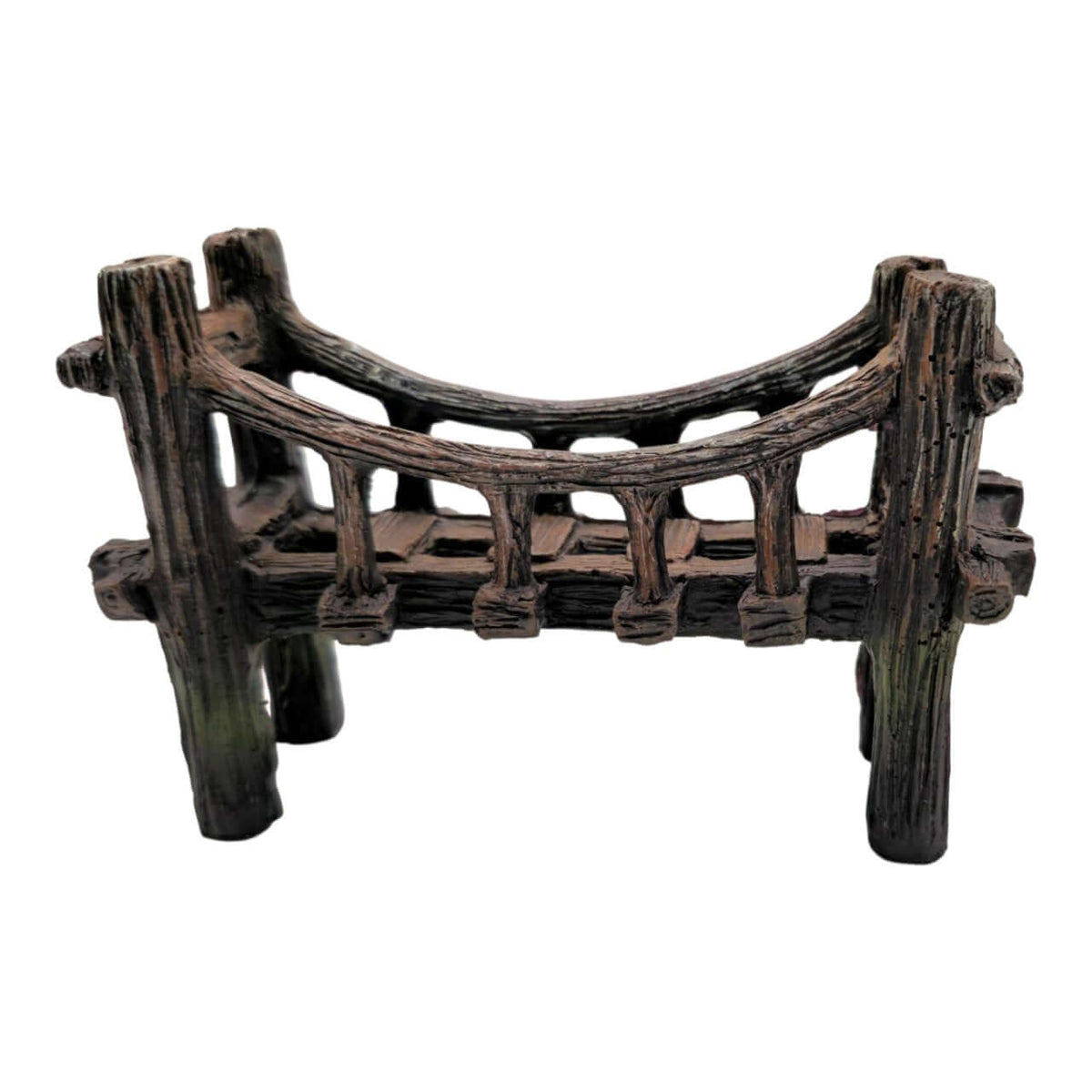 Wooden Bridge Aquarium Ornament - Elegant Decor