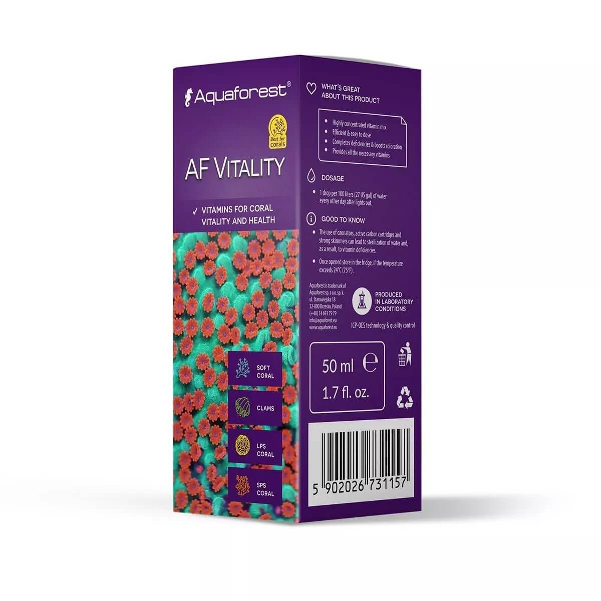 Aquaforest AF Vitality Coral Vitamins for Healthy Corals