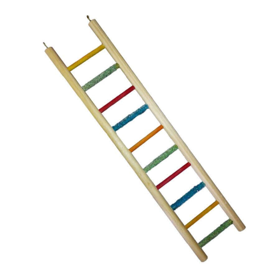 Cockatiel Wooden Ladder with Sand Perch Steps - Shop Online at Jungle ...