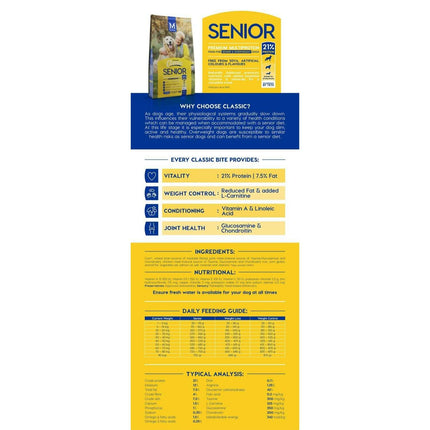 Montego Classic Senior Dog Food 10kg - Nutritious & Tasty