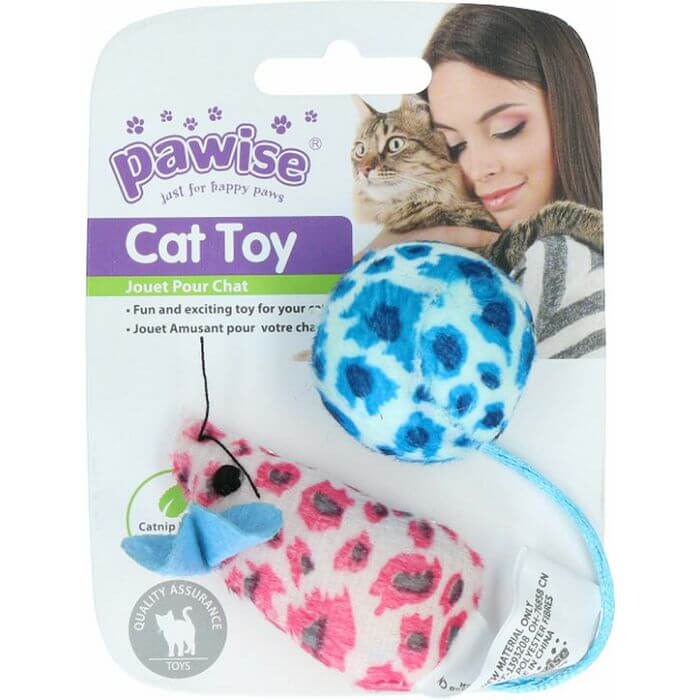 Premium Cat Toy - Mouse & Ball Set for Feline Fun